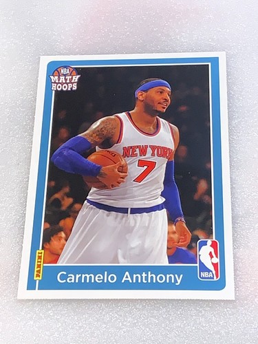 Carmelo Anthony Knicks 2016 NBA Hoops Panini Basketball Oversized Game ...