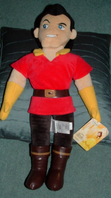 DISNEY STORE BEAUTY & THE BEAST PRINCE GASTON 20" PLUSH DOLL SOFT TOY ...