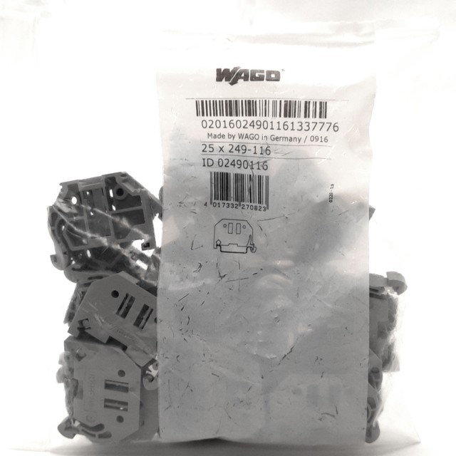 WAGO 249-116 249116 Terminal Block End Stop Screwless 6mm for sale ...