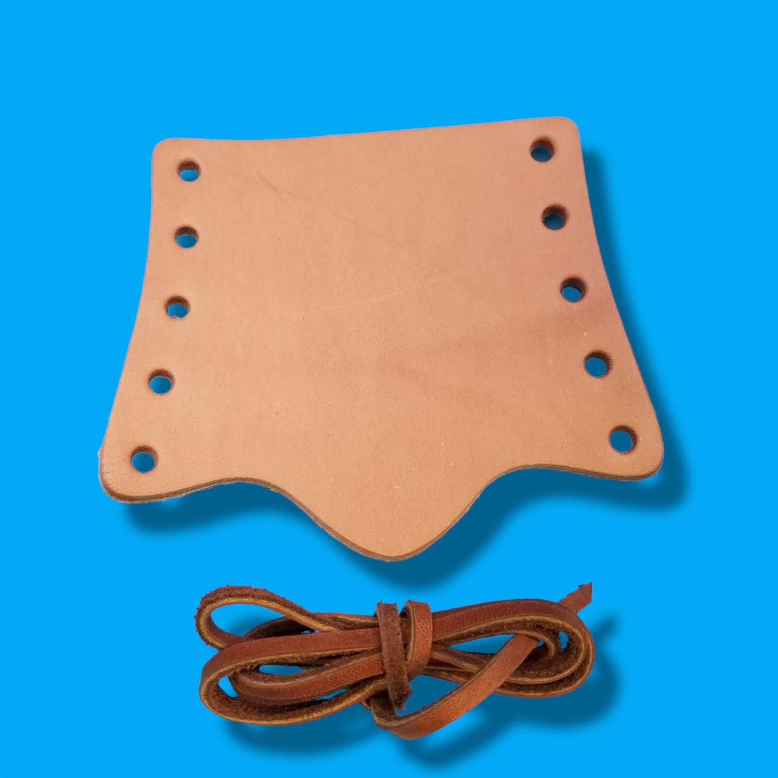 Axe Collar Overstrike Guard 4" Leather Hatchet Protector Latigo Lacing ...