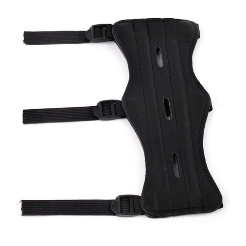 Strap Archery Arm Guard Armguard Wrist Protector Black PU Leather Look ...
