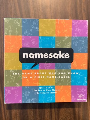 Namesake Pressman Family Board Game 1998 About Who You Know on First ...