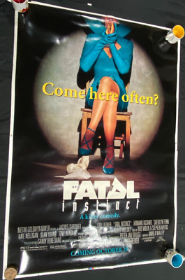 1993 Fatal Instinct Advance Promo Movie Double Sided 4x6ft Poster ...