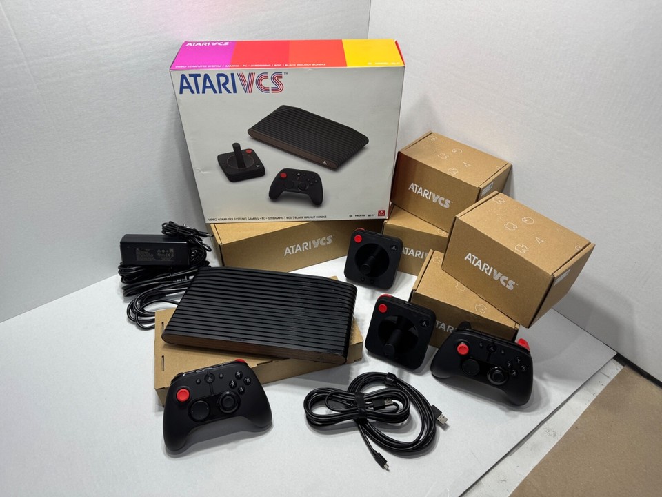 ATARI VCS 800 32GB 4K VIDEO PC GAMING SYSTEM BLACK WALNUT CONSOLE ...