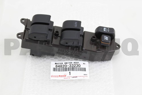 8482033230 Genuine Toyota MASTER SWITCH ASSY, POWER WINDOW REGULATOR ...