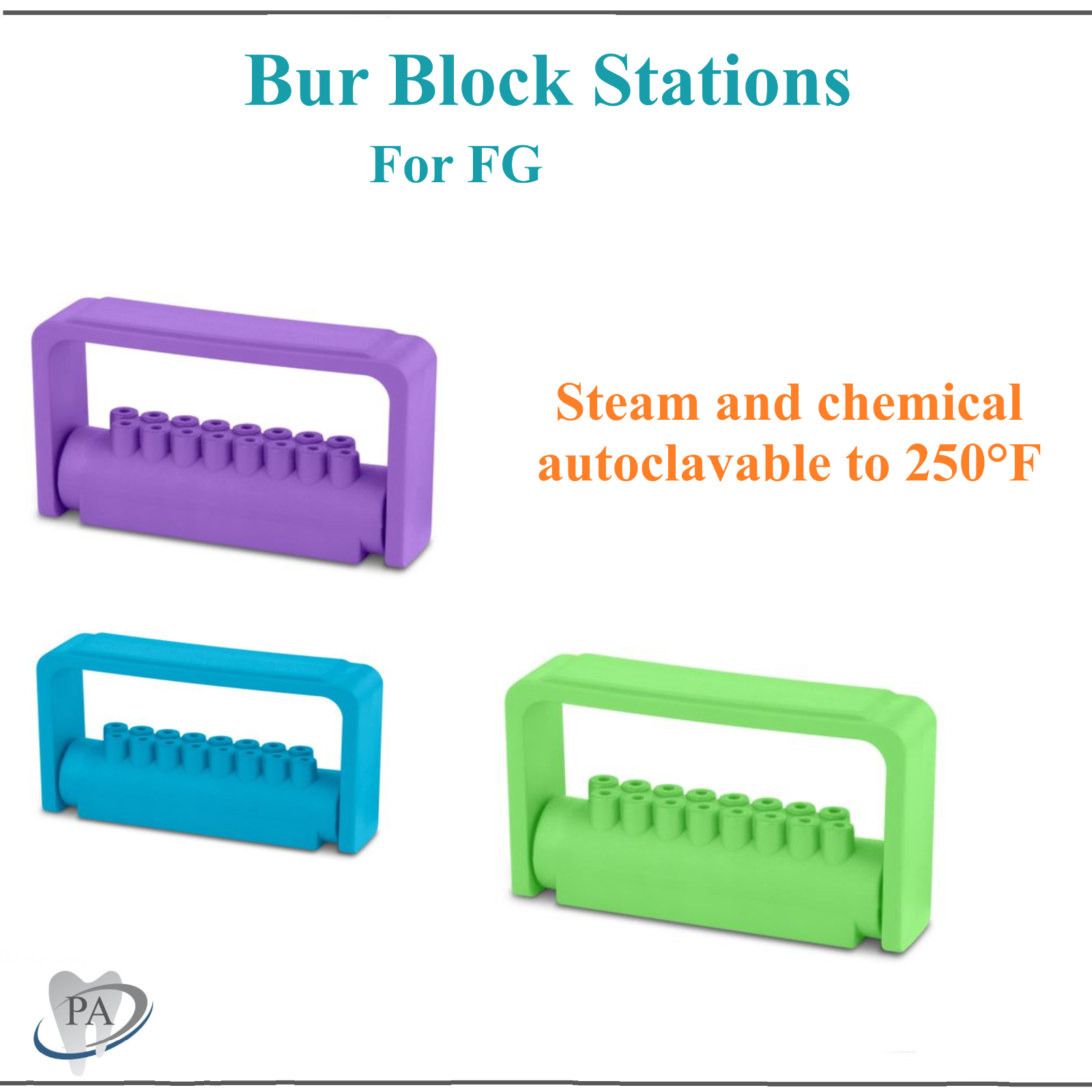 Dental Bur Block Magnetic Lab Holder Station Holds 28 Burs, 7/8 Burs ...