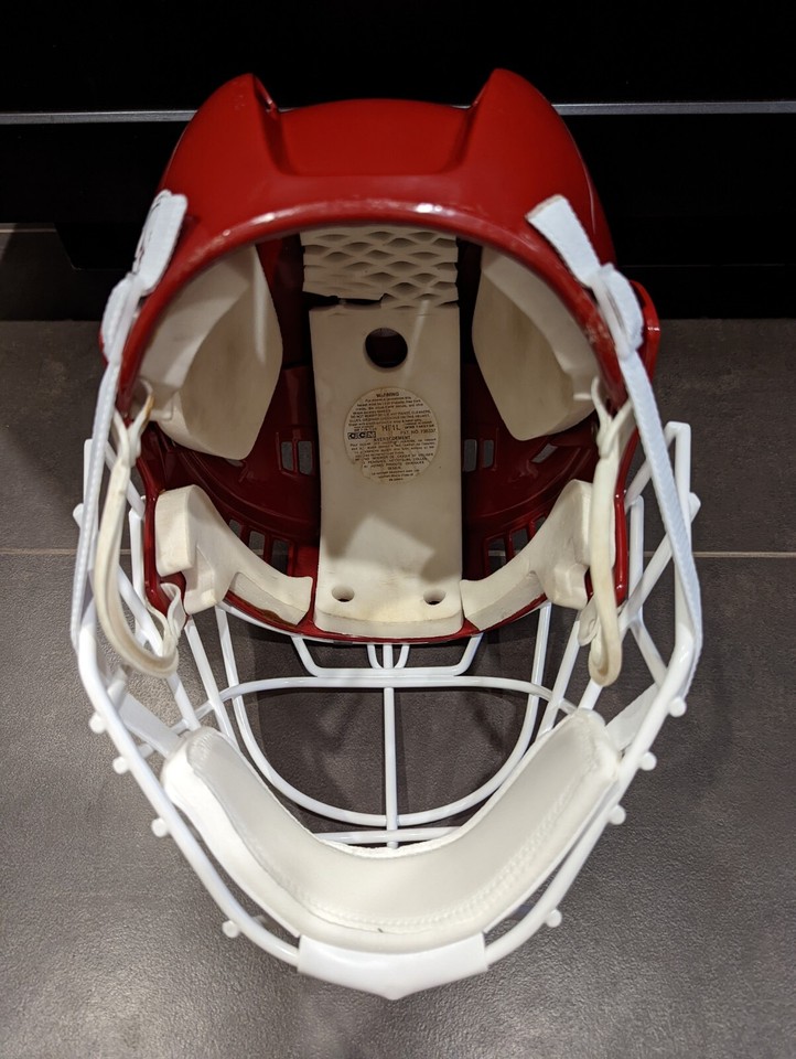 CCM HT2 HM30 Large Goalie Helmet Mask Hockey Mike Vernon Calgary Flames ...