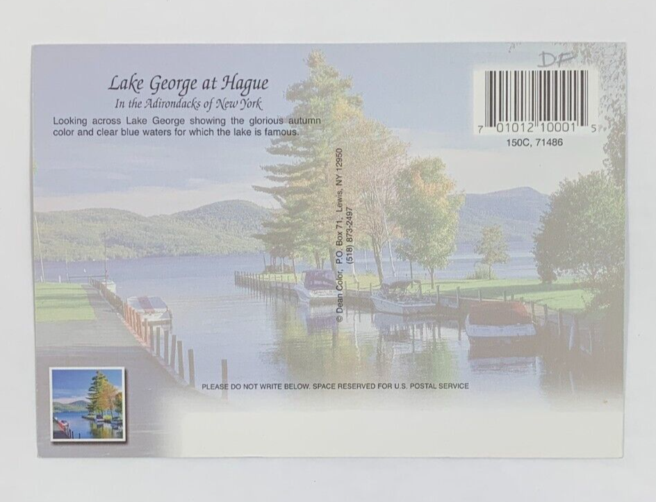 Lake George at Hague In the Adirondacks Mountains of New York Postcard ...
