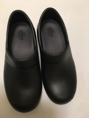 CROCS Lock Women’s Sz 5 Black CLOG Slip Resistant Non Marking SHOES | eBay