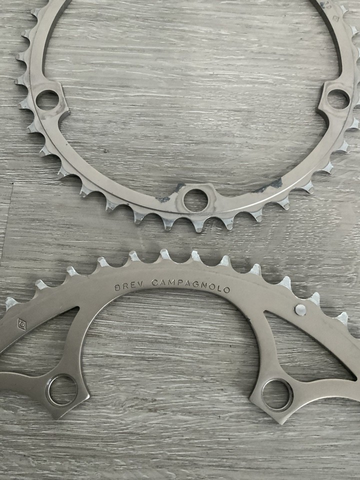 CAMPAGNOLO RECORD CHAIN RINGS (2) 53-39 TOOTH 135 BCD 10 SPEED | eBay