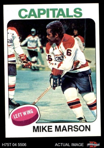 1975 Topps #43 Mike Marson Capitals-Hockey 7.5 - NM+ | eBay