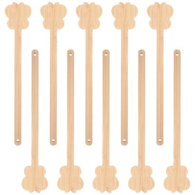 10 Pcs Japanese Hand Fan Handle Embellishment Bamboo Accessory Chinese ...