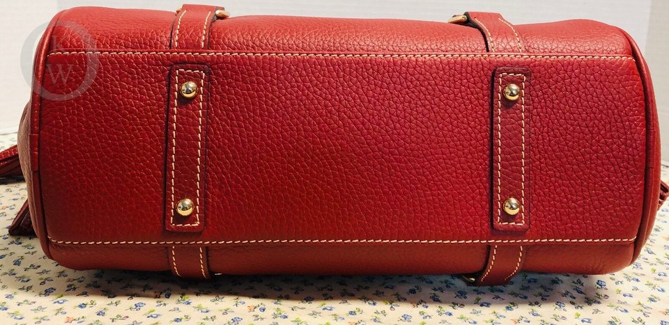 *Dooney & Bourke*Wine*Pebble Leather*Small Satchel*19114E S26 | eBay