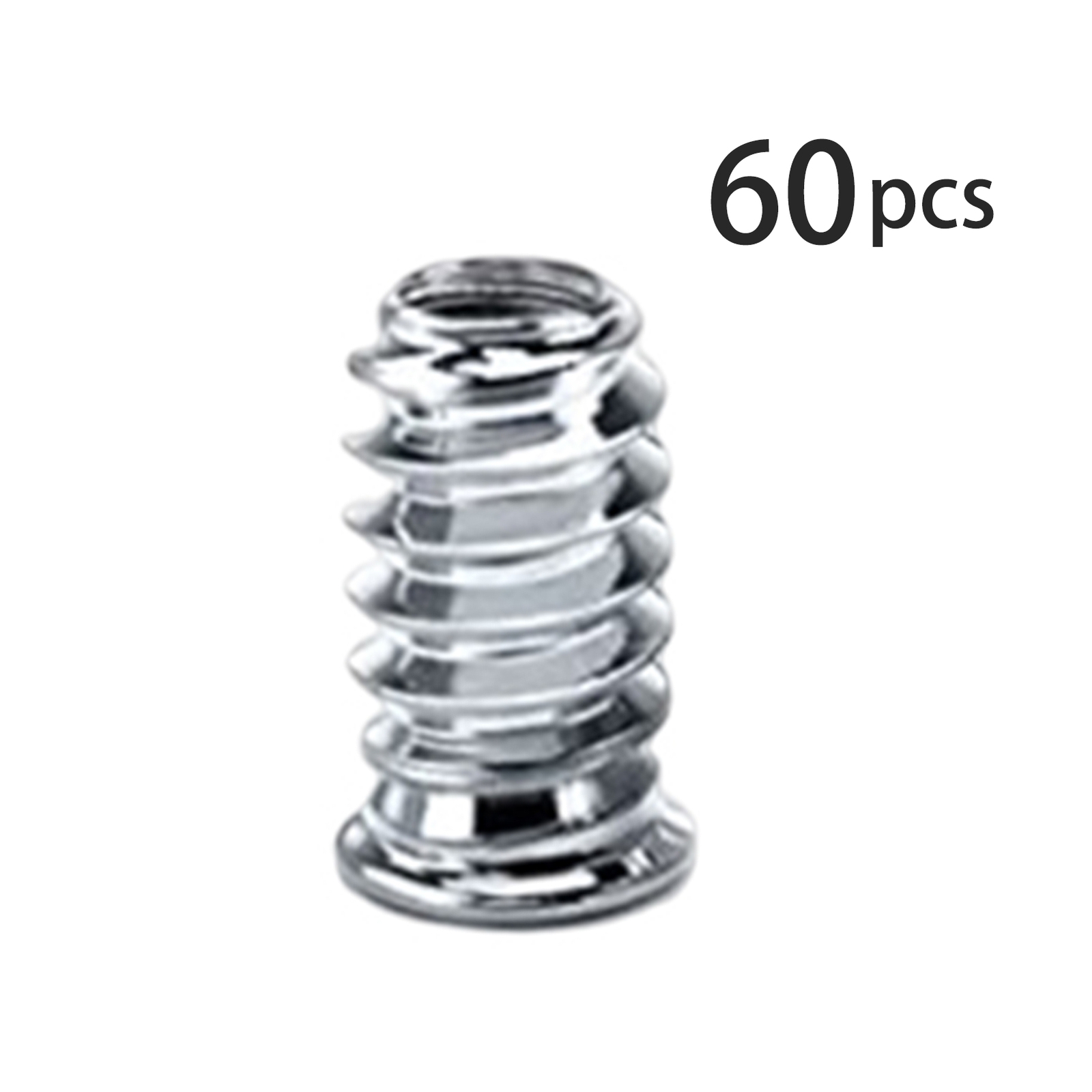 60pcs Furniture Tighten Hardware M6x20 Sockets Threaded Hex Socket Insert Nuts | eBay
