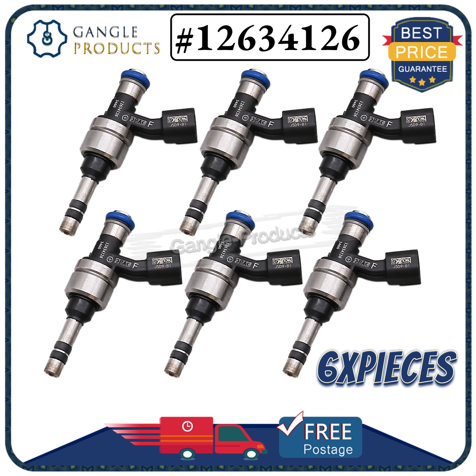 6PCs Fuel Injector -12634126 For GM Buick Cadillac Chevrolet GMC 3.6L ...