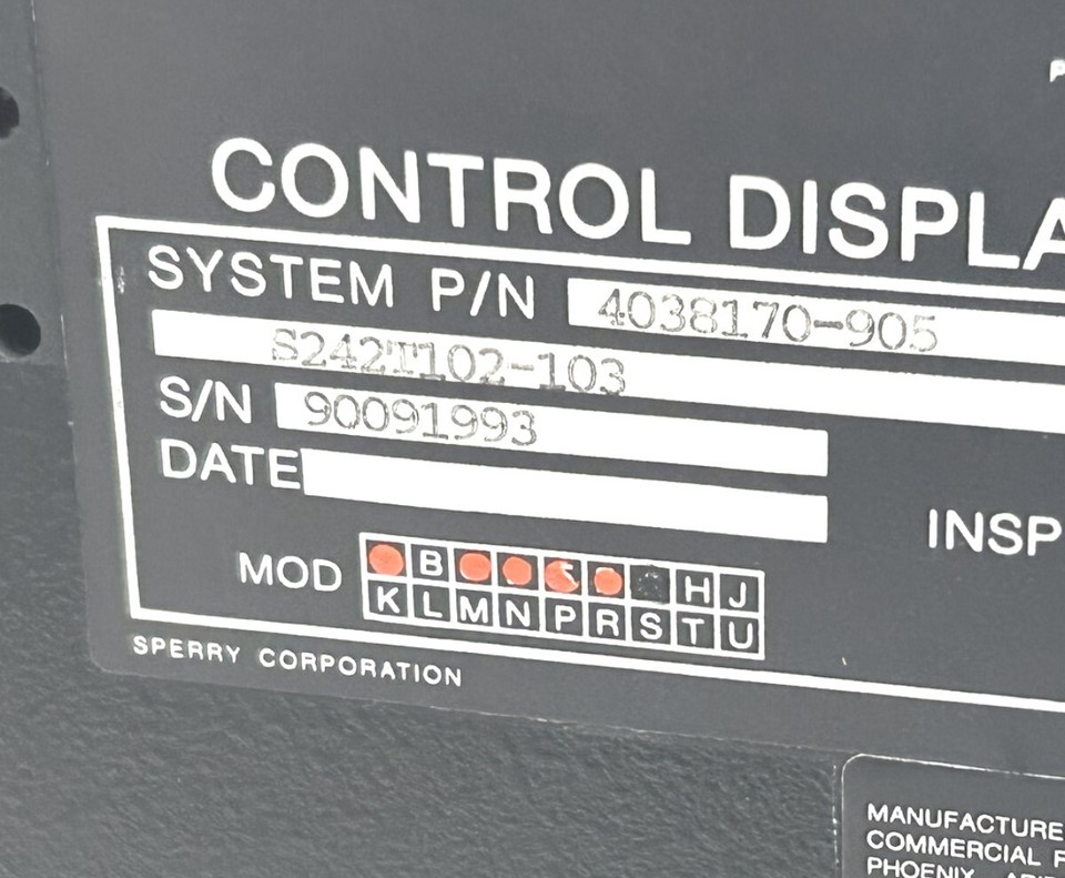Boeing 757, 767 Aircraft MCDU Control 4038170-905 | eBay