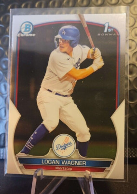 2023 Bowman Chrome Logan Wagner Bowman 1st BCP-36 - Los Angeles Dodgers ...