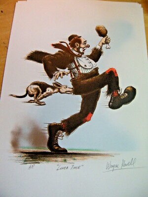 Wayne Howell "Lunch Time'" Clowns Artist's Proof & Unsigned Lithographs ...