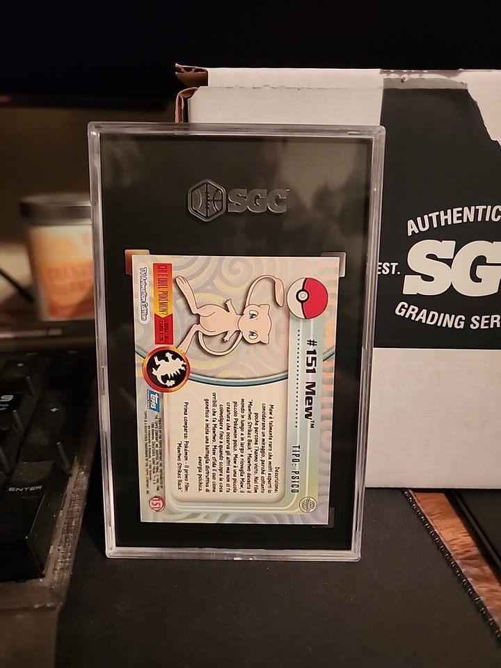 2000 Topps Pokemon TV Series 2 MEW #151 SGC 8.5 NM MT+ Italian | eBay