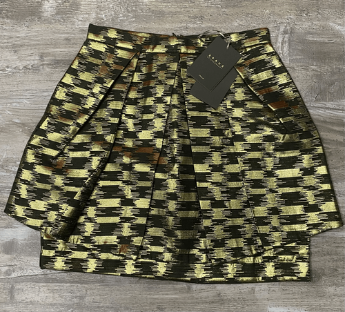 Space Style Concept Gold Holiday Italian Party Skirt Size 42 Med | eBay