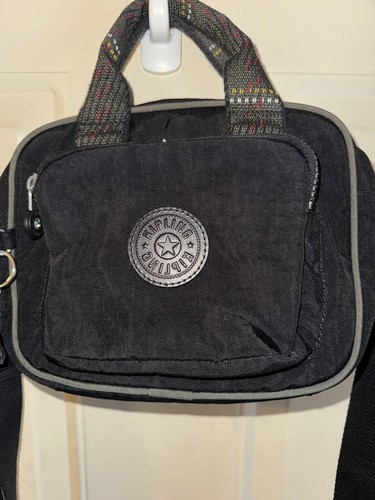 Kipling Black Live Light Crossbody Double Handle Handbag Purse Bag ...