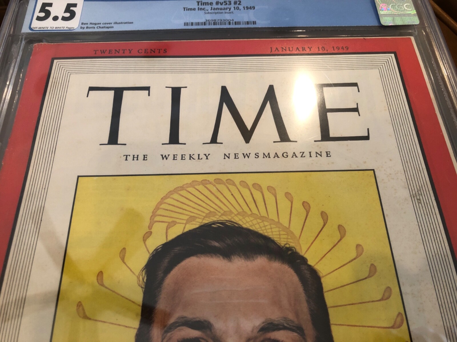 Time magazine 1949 newsstand Ben Hogan CGC 5.5 | eBay