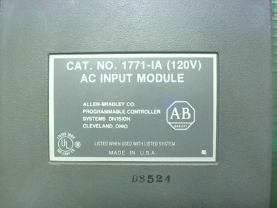 Allen Bradley 1771-IA AC Input Module Programmable Controller 120V ...