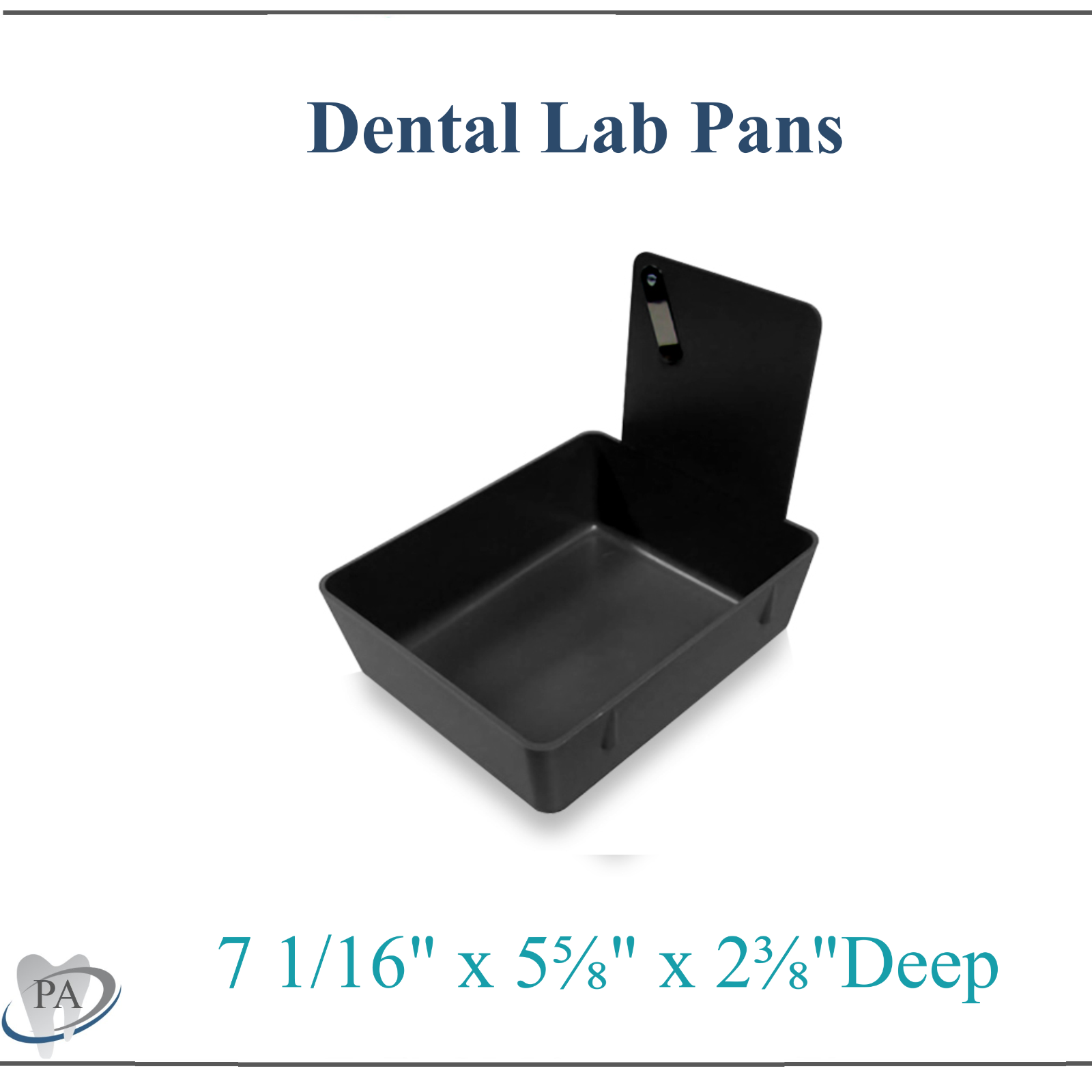 DENTAL LABORATORY WORKING CASE PAN TRAY WITH CLIP (Medium)- Lab Pans, 1 ...