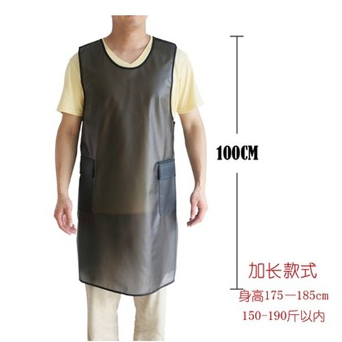 Unisex Transparent Apron Household Kitchen Waterproof Oil-Proof Plastic ...