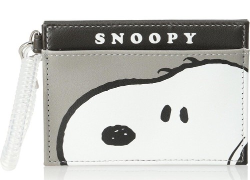 Peanuts Snoopy flat pass case card pocket case wallet Face | eBay