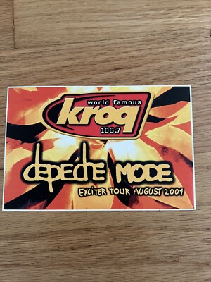 KROQ DEPECHE MODE EXCITER TOUR STICKER 2001 | eBay