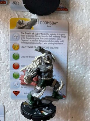 Heroclix DC75th Anniversary set Doomsday #056 Super Rare figure w/card ...