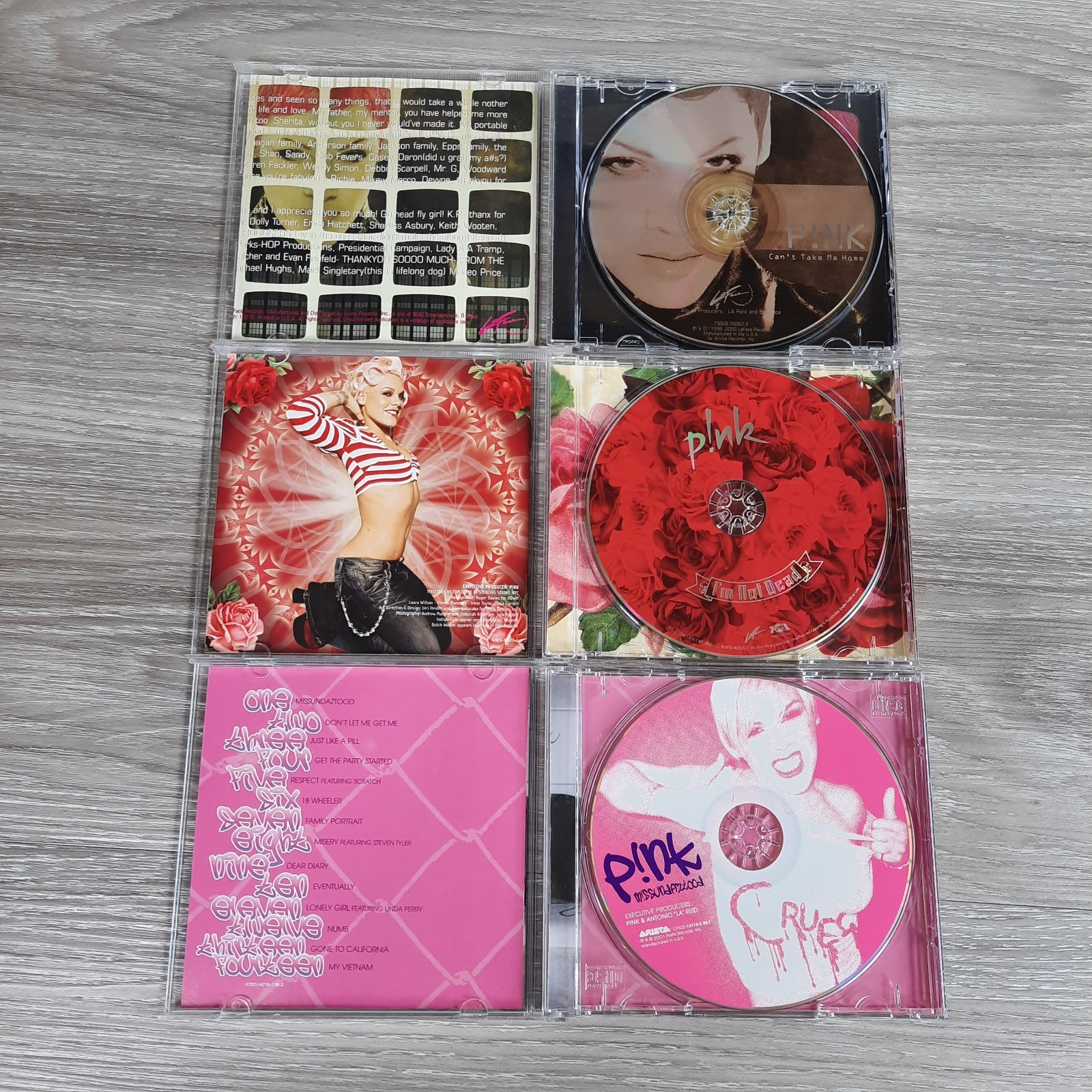 P!nk CD Lot of 3 – Pop Rock – Missundaztood, I’m Not Dead, Can’t Take ...
