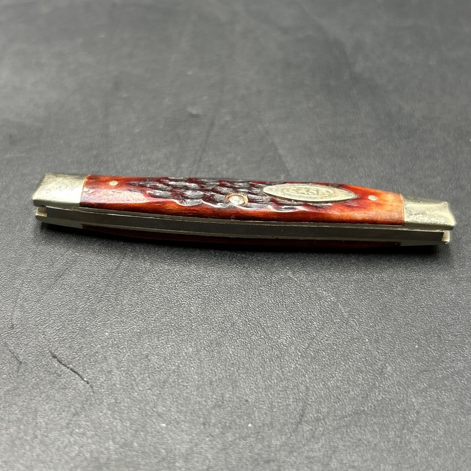 Vintage CASE XX USA 6233 RED Jigged Bone STOCKMAN 2-Blade Pocket Knife ...
