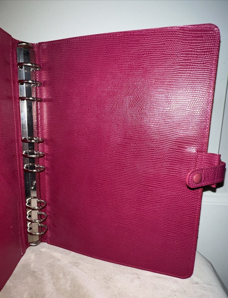 Filofax Professional Size Finsbury Leather Planner, Raspberry, 11”x8.5 ...