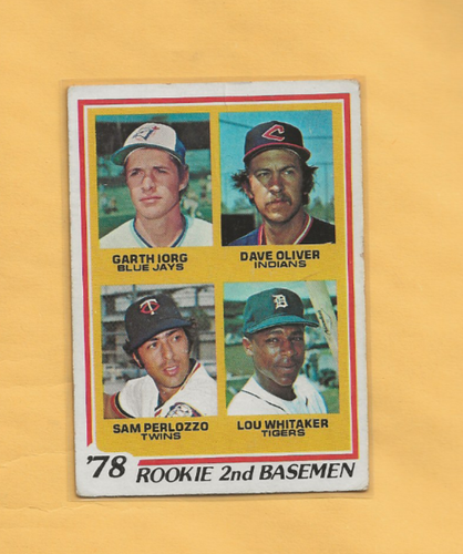 1978 Topps Baseball #704 RC Second Baseman Lou Whitaker Rookie TIGERS ...