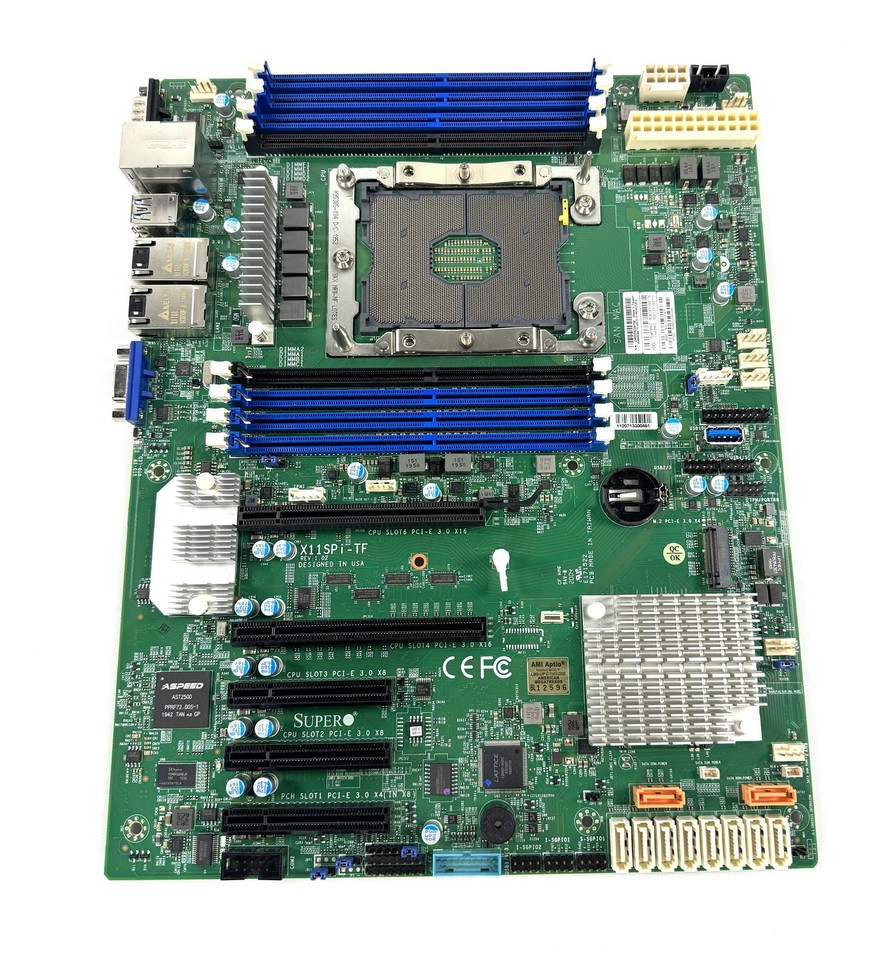 Supermicro X11SPi-TF ATX Intel C622 LGA-3647 Socket P DDR4 Sever ...