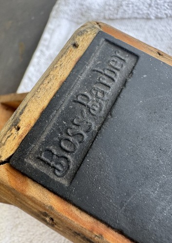 Vintage BOSS BARBER Whet Stone Razor Sharpening Stone 5"x2" | eBay