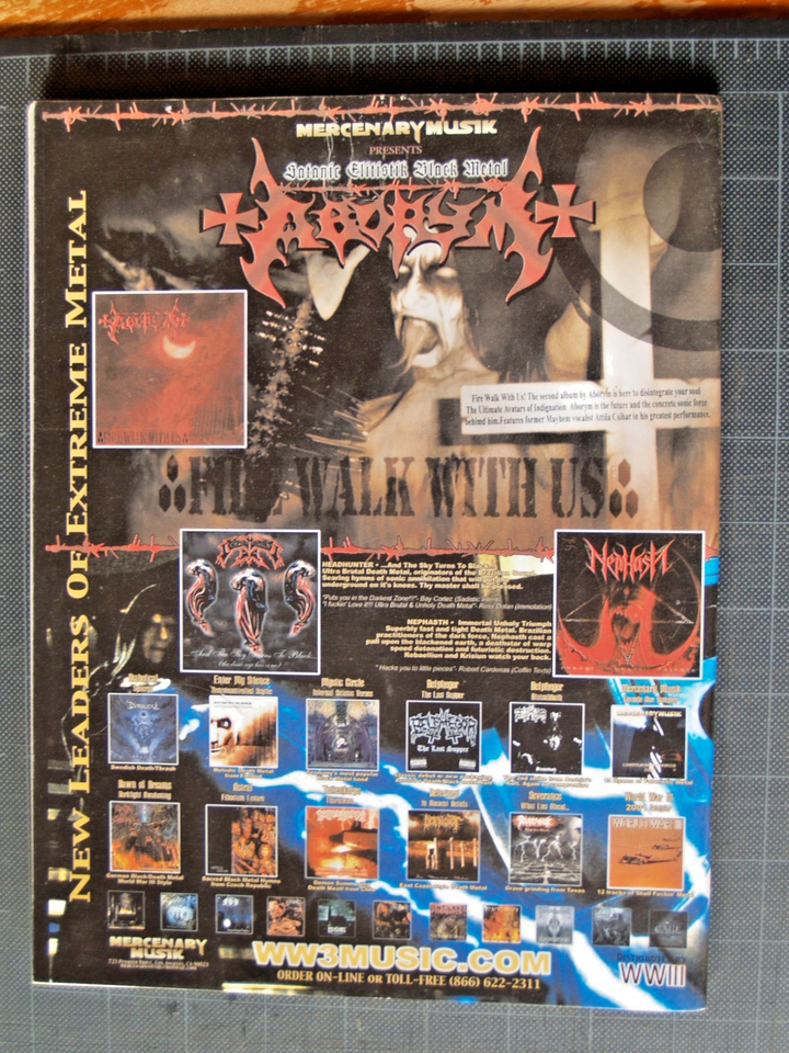 Rare GRIMOIRE OF EXALTED DEEDS issue #13 Death Black Doom Metal ...