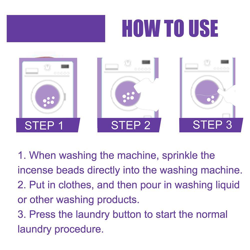 Lavender Flavors Fragrance Beads Laundry Washing Machine Detergent ...