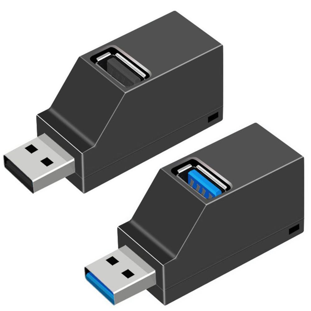 2PCS Universal Portable Data Transfer USB 3.0 Hub Adapter Splitter Box ...