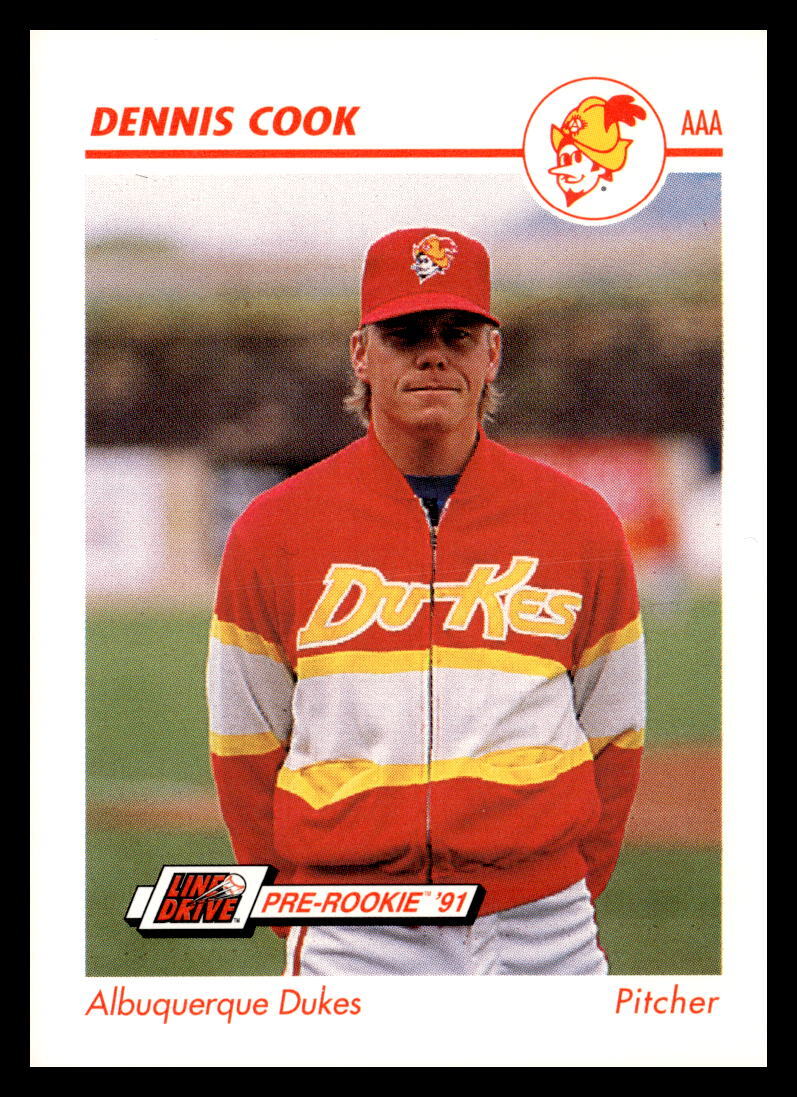 1991 Line Drive Pre-Rookie - AAA Dennis Cook #4 for sale online | eBay