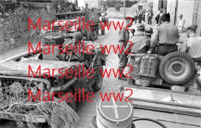 US ww2 Photo Marseille 1e DB Provence 3e DIA RTA RTT Goumiers Toulon ...