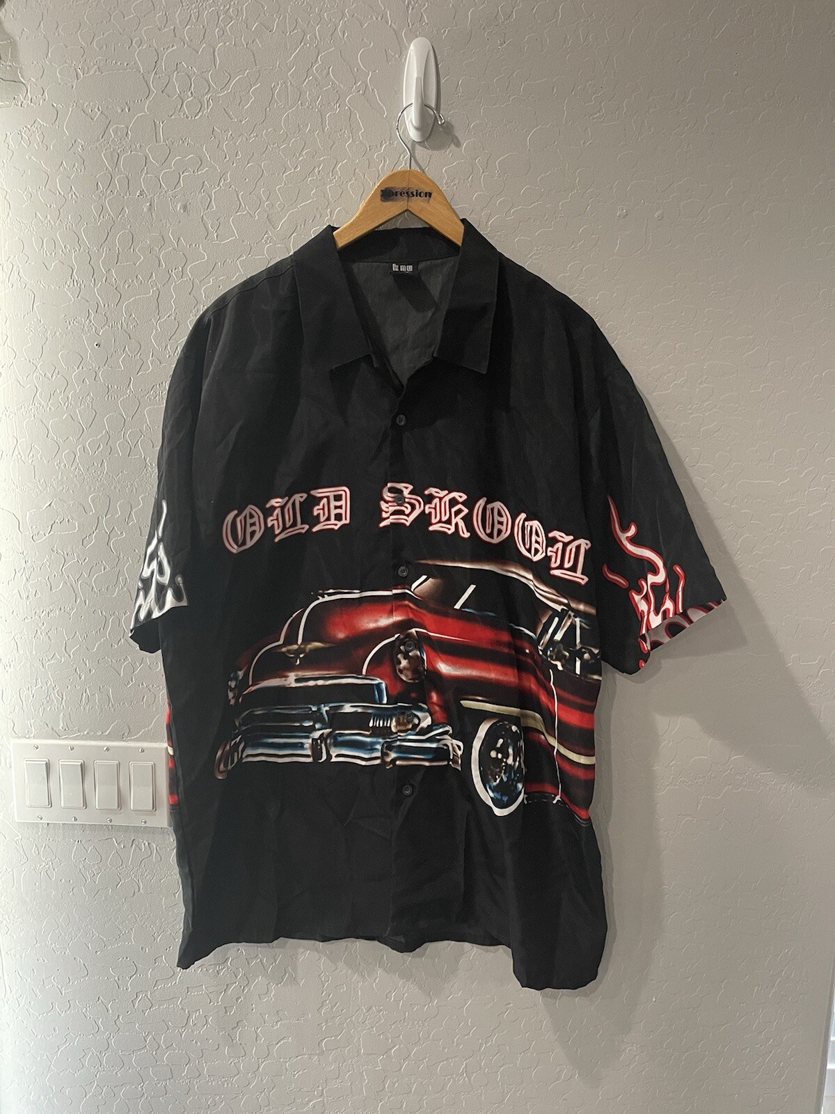 Vintage Knu Gear Old Skool Lowrider Button Up Shirt 2… - Gem