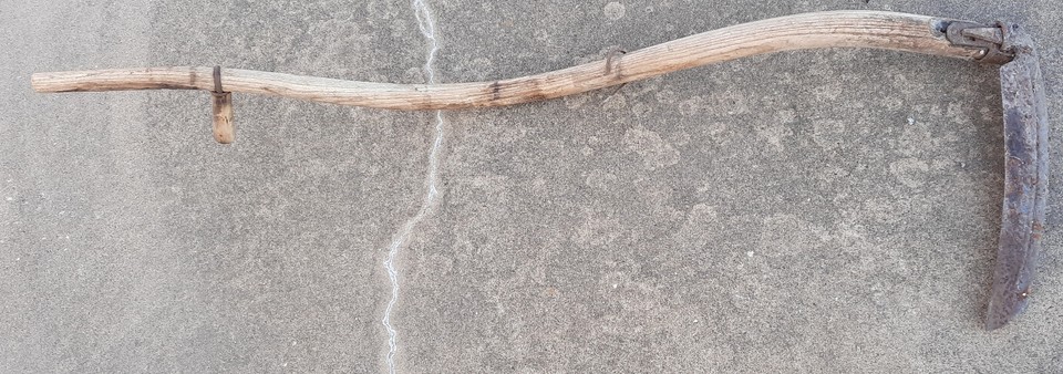 Scythe Sickle Grim Reaper Farm Tool Hay Corn Vintage Antique Hand Made ...