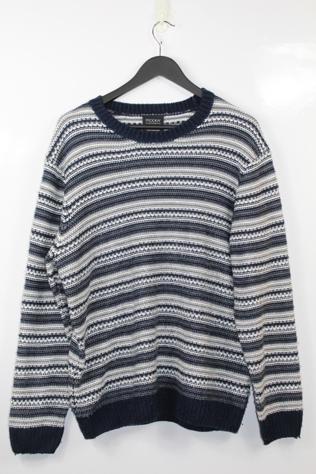 Prodigy Clothing Men's Knitted Pullover Sweater Jumper Multicoloured ...