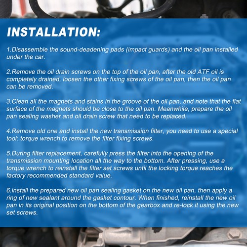 Pack of 1 For Toyota RAV4 05-12 Automatic Transmission Filter Kit ...