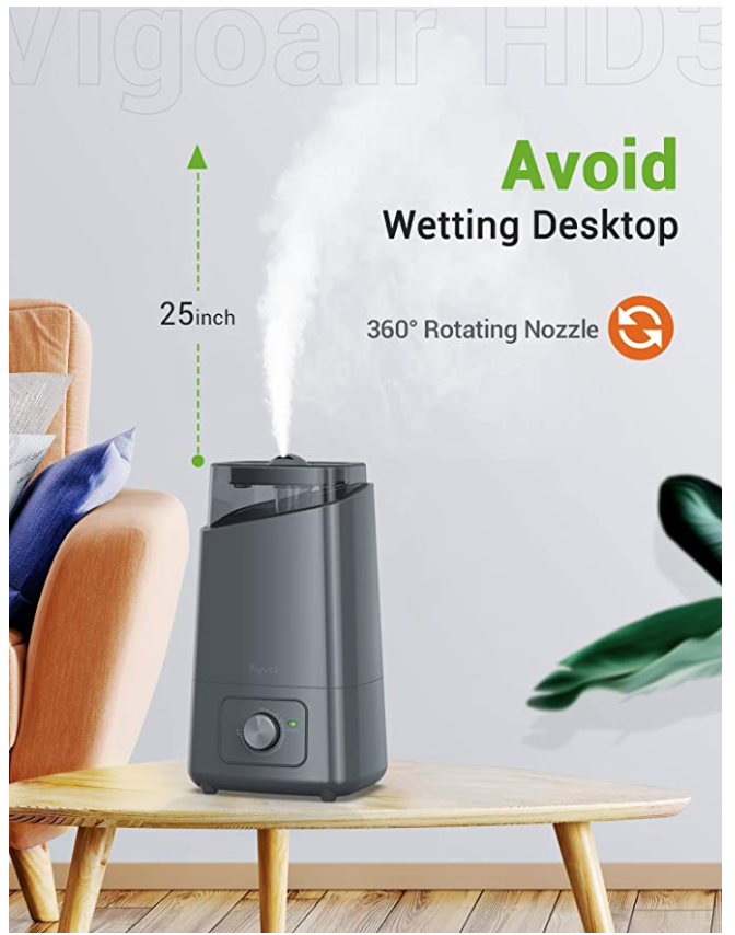 Kyvol Vigoair HD3 Humidifier, 4.5L Cool Mist Humidifiers, Whisper Quiet ...