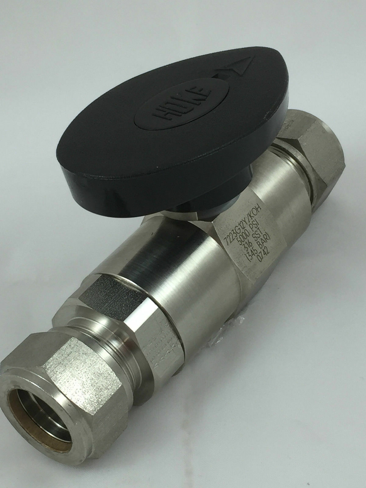 HOKE 2-way Ball Valve 7223G12Y 5000psi 316ss Series 7223 ROTOBALL 5000 ...