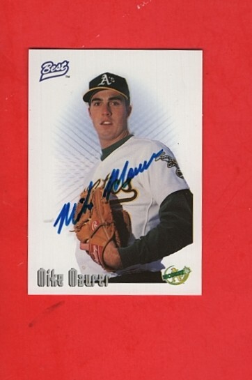 1996 BEST -MIKE MERCER-MODESTO A'S AUTOGRAPHED CARD | eBay